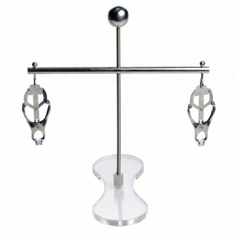 Tower of Pain Tepelklemmen 350g Clover Clamps RVS Plexi – SM-speeltjes
